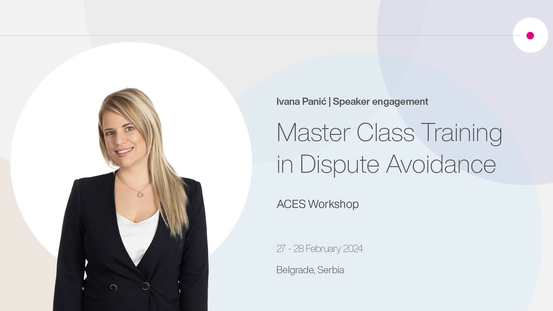 Master Class Training in Dispute Avoidance